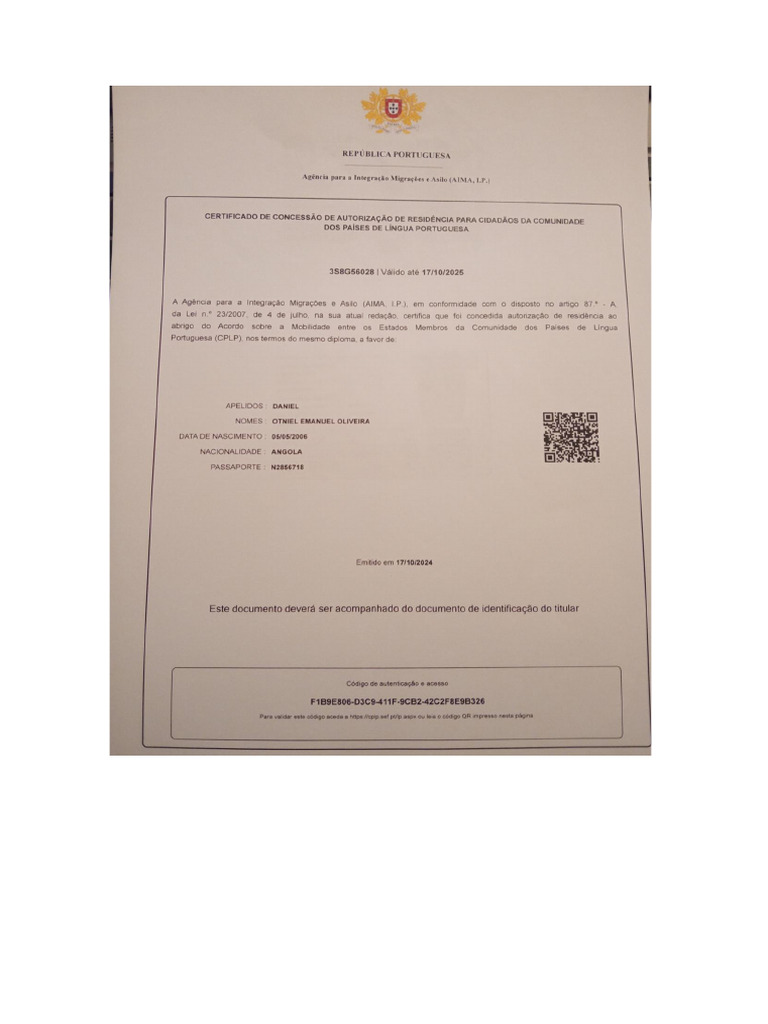 CPLP e Plano Individual | PDF