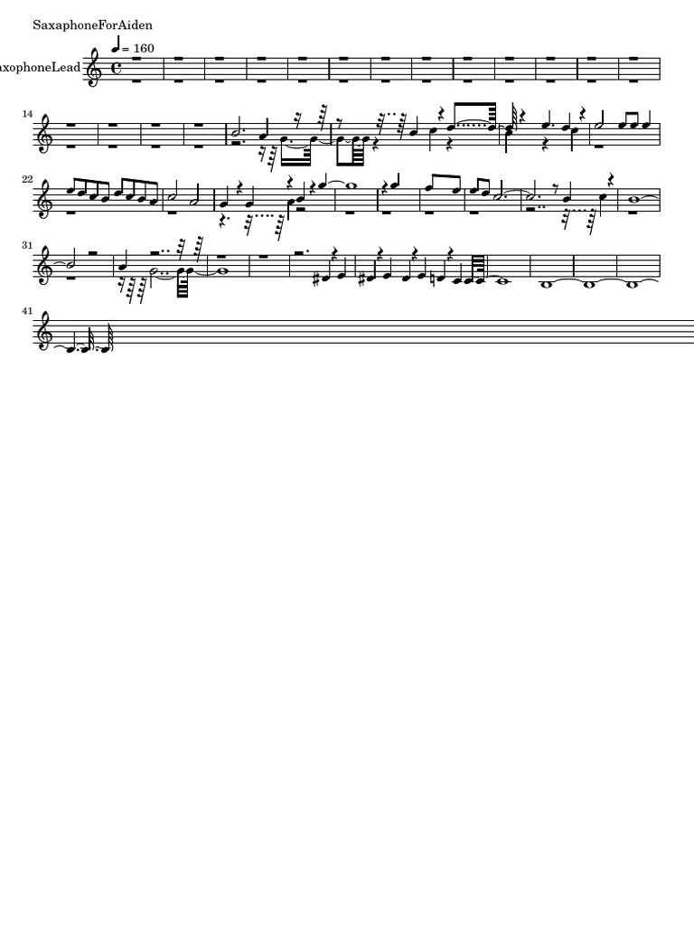 Sheet Music For Aiden | PDF