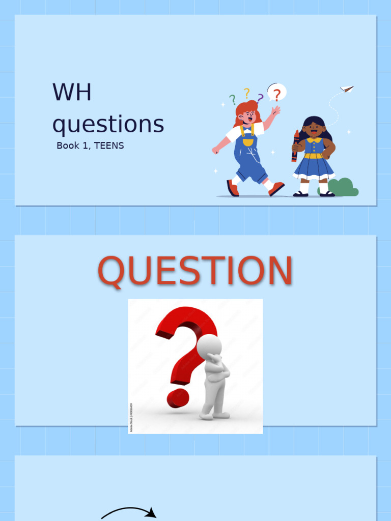 WH Questions - Book 1 | PDF