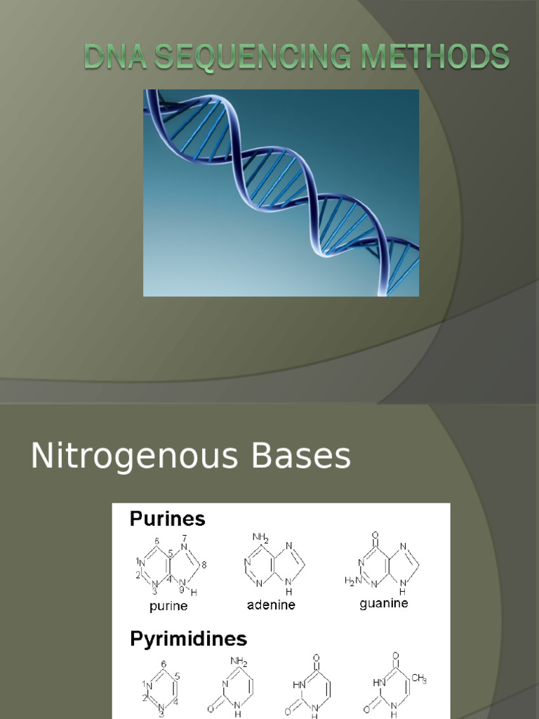 DNA Sequencing Methods | PDF | Dna Sequencing | Biotechnology
