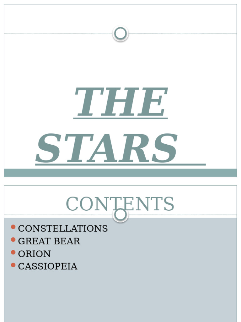 The Stars | PDF