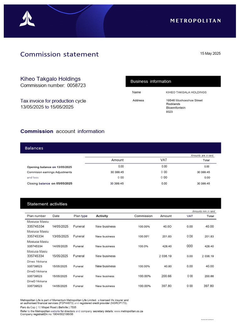 Metropolitan | PDF | Services (Economics) | Business