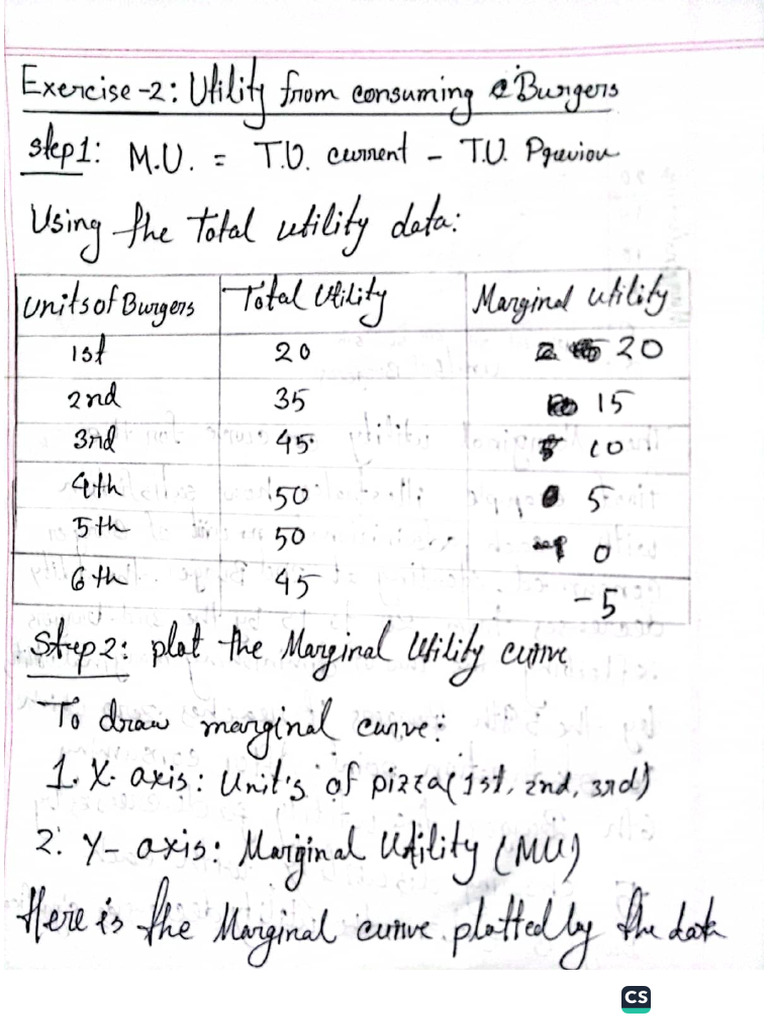 Math Solutions of Marginal Utility | PDF