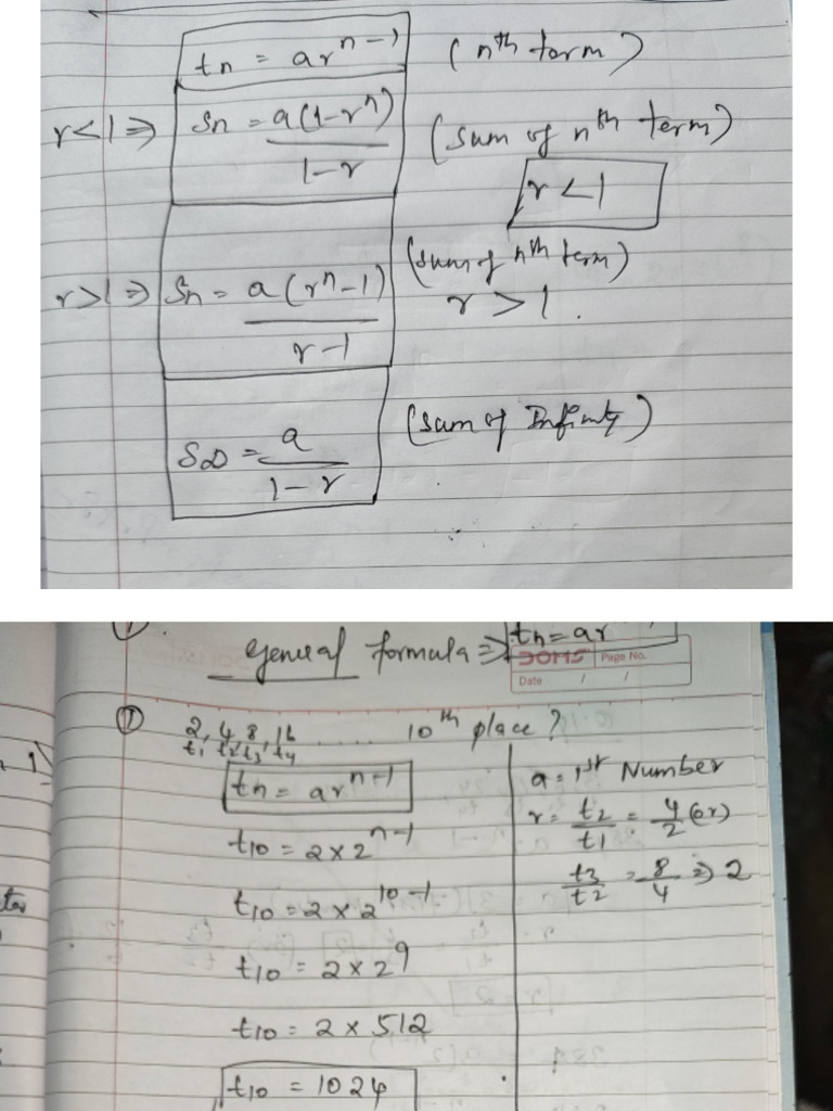Geometric Progression Pdf