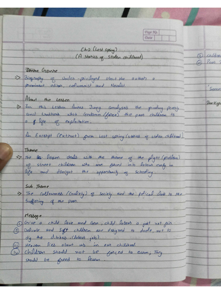 CH 2 Lost Spring | PDF