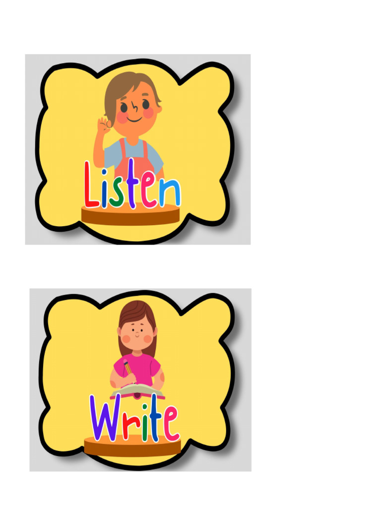 Action Words | PDF