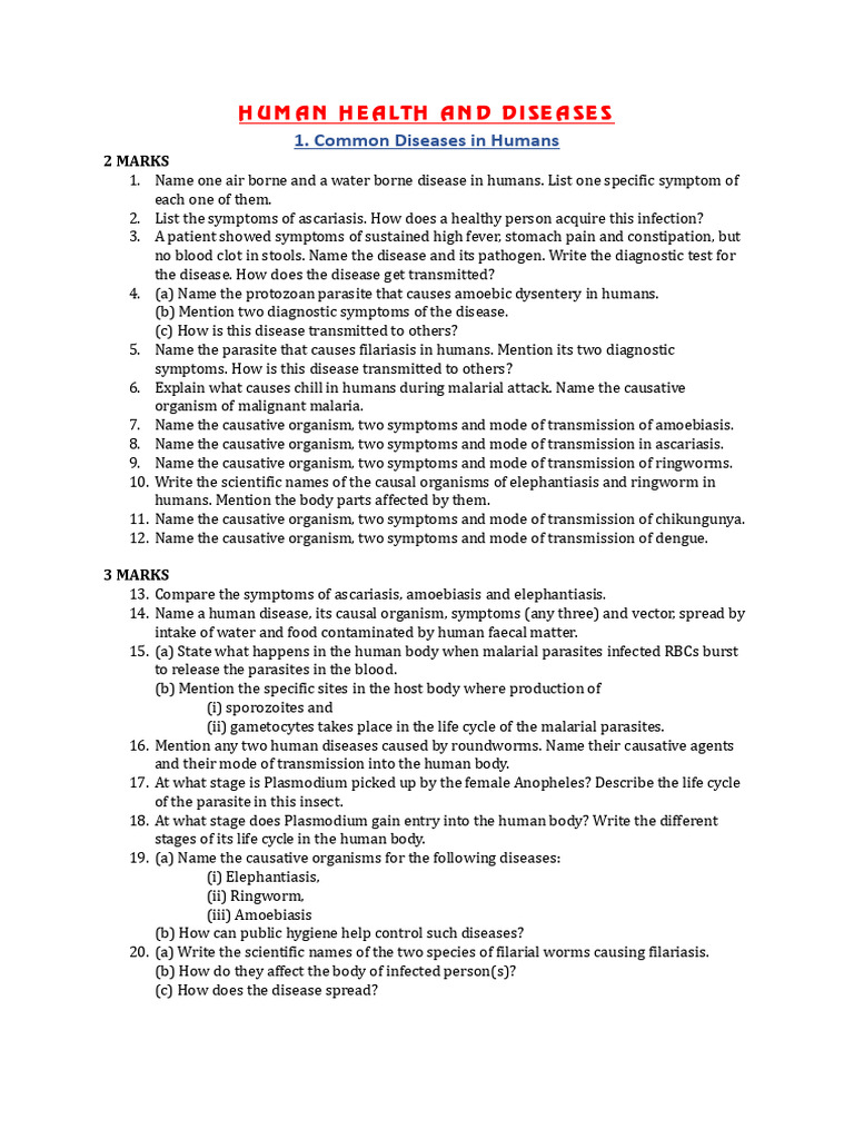 Human Health and Diseases | PDF | Immune System | Hiv