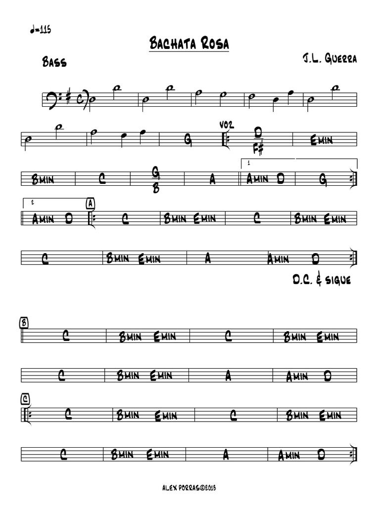 Bachata Rosa - Bass | PDF