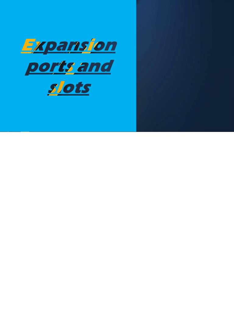 Expansion Ports and Slot AM AS MB | PDF