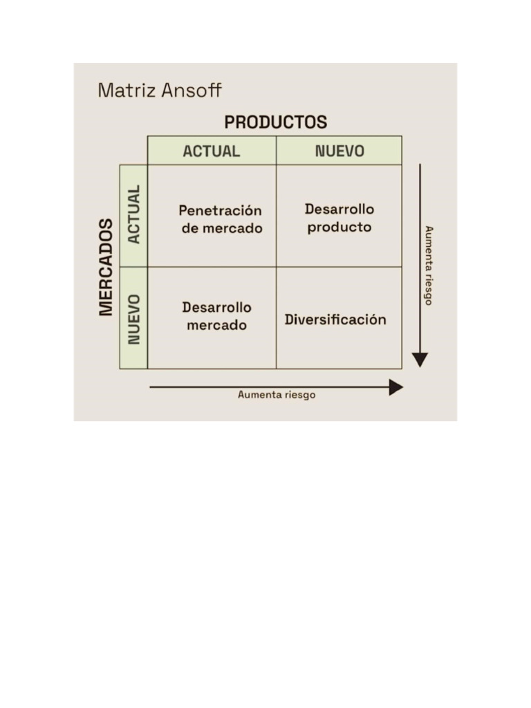 Matriz de Ansof y Matriz de 5 Fuerzas de Porter | PDF