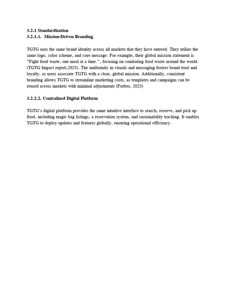 TGTG's Unified Branding Strategy | PDF