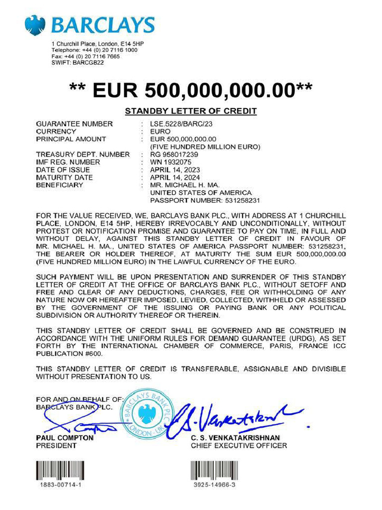 Micheal Barclays | PDF