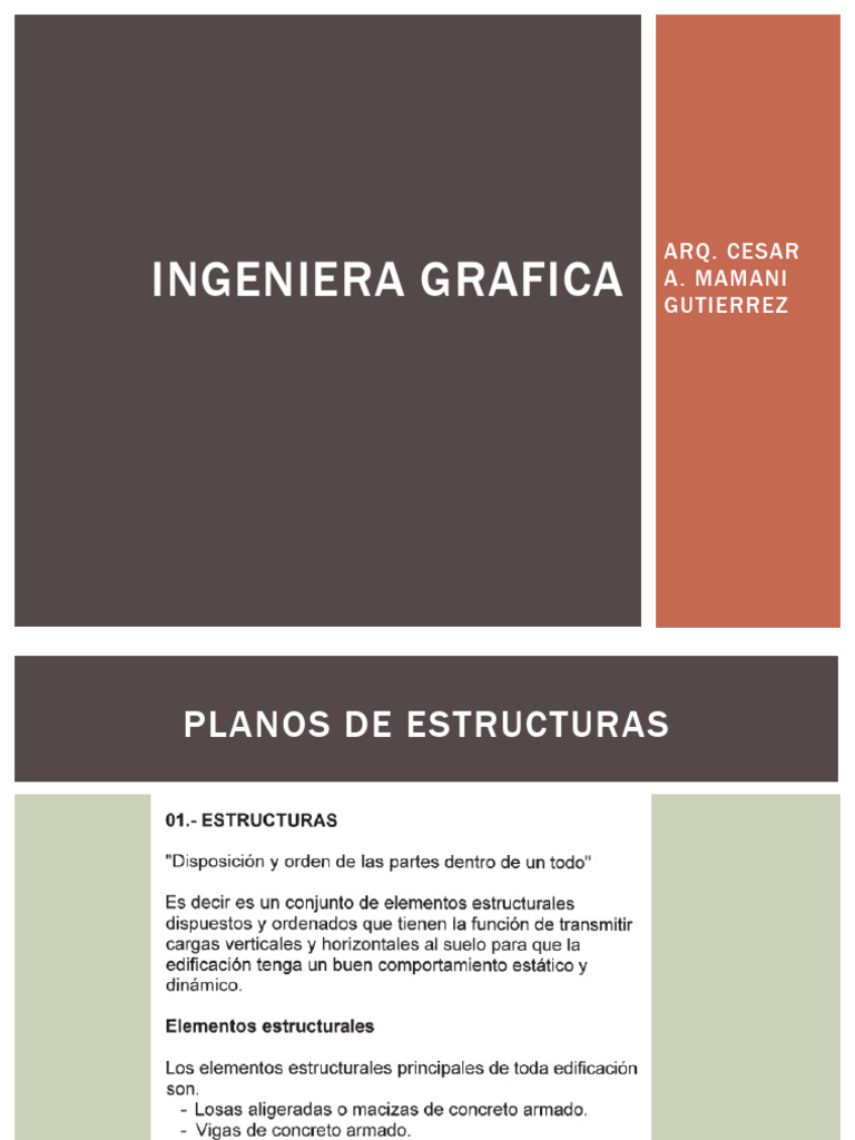 Presentacion Planos de Estructuras PDF | PDF