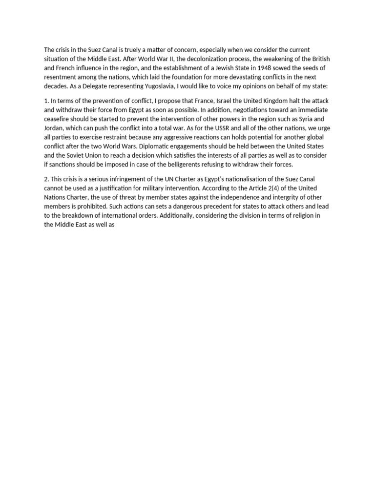 The Crisis in The Suez Canal Is Truely A Matter of Concern | PDF