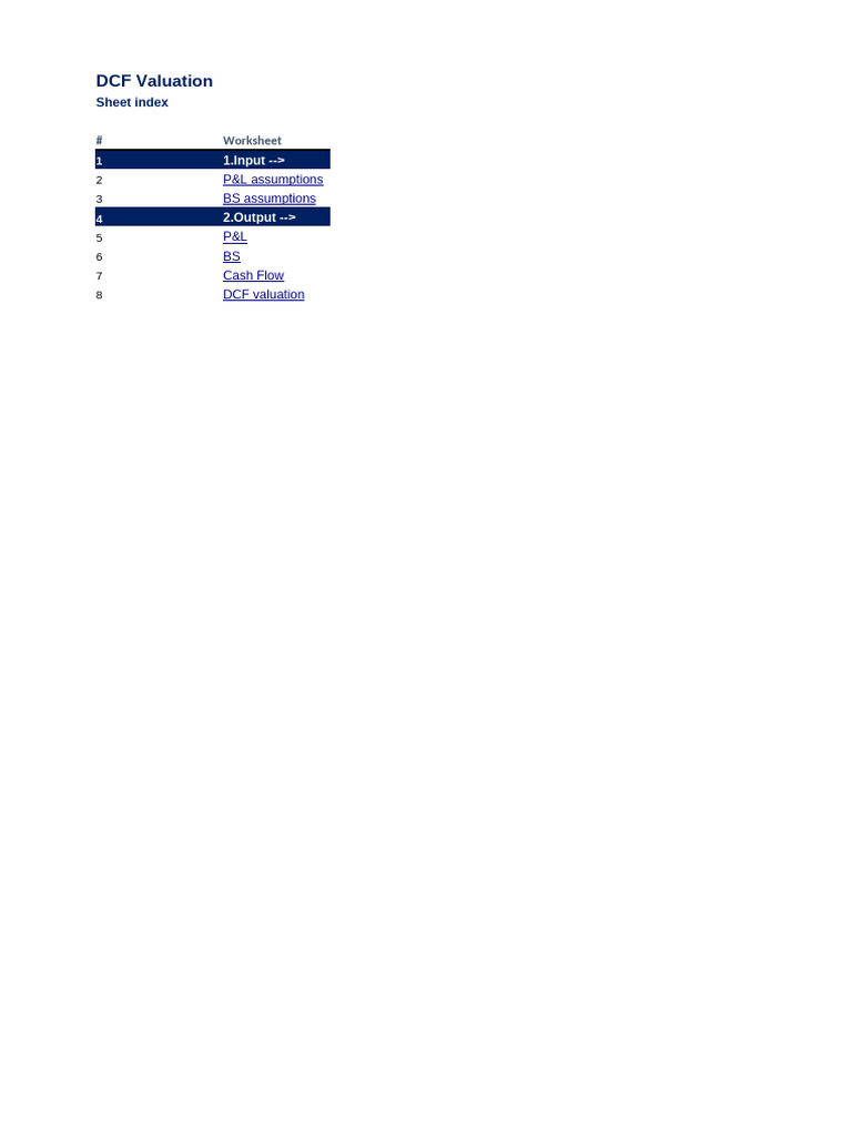 DCF Practice Sheet FMV Assignment | PDF | Income Statement | Revenue