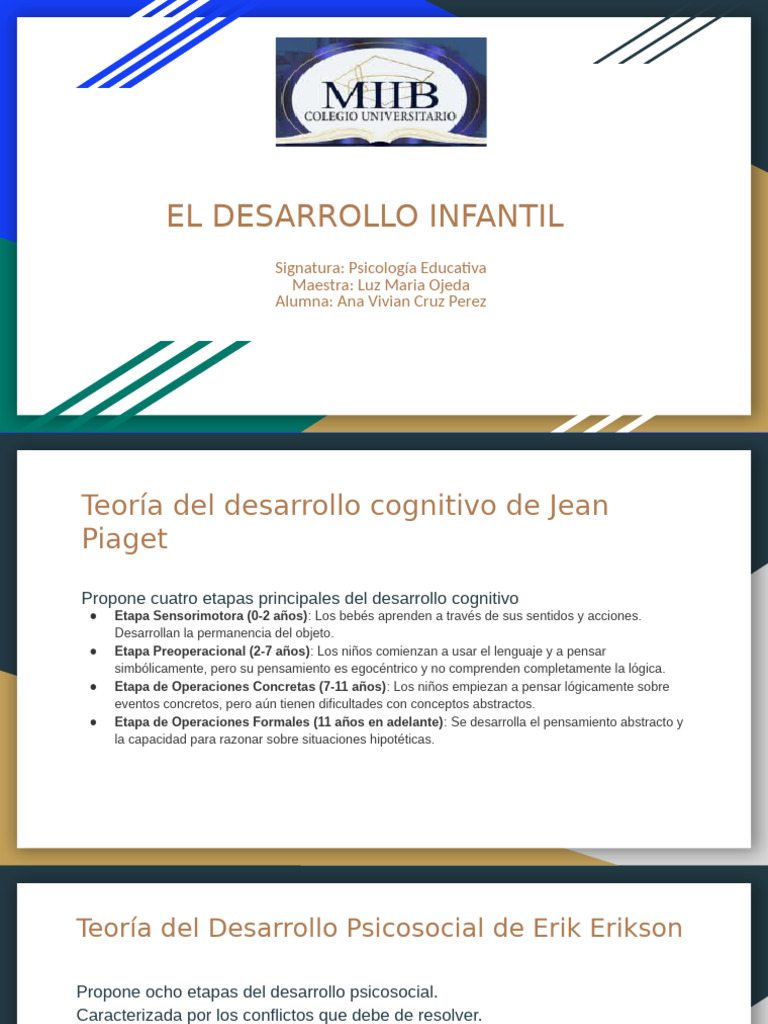 El Desarrollo Infantil | PDF