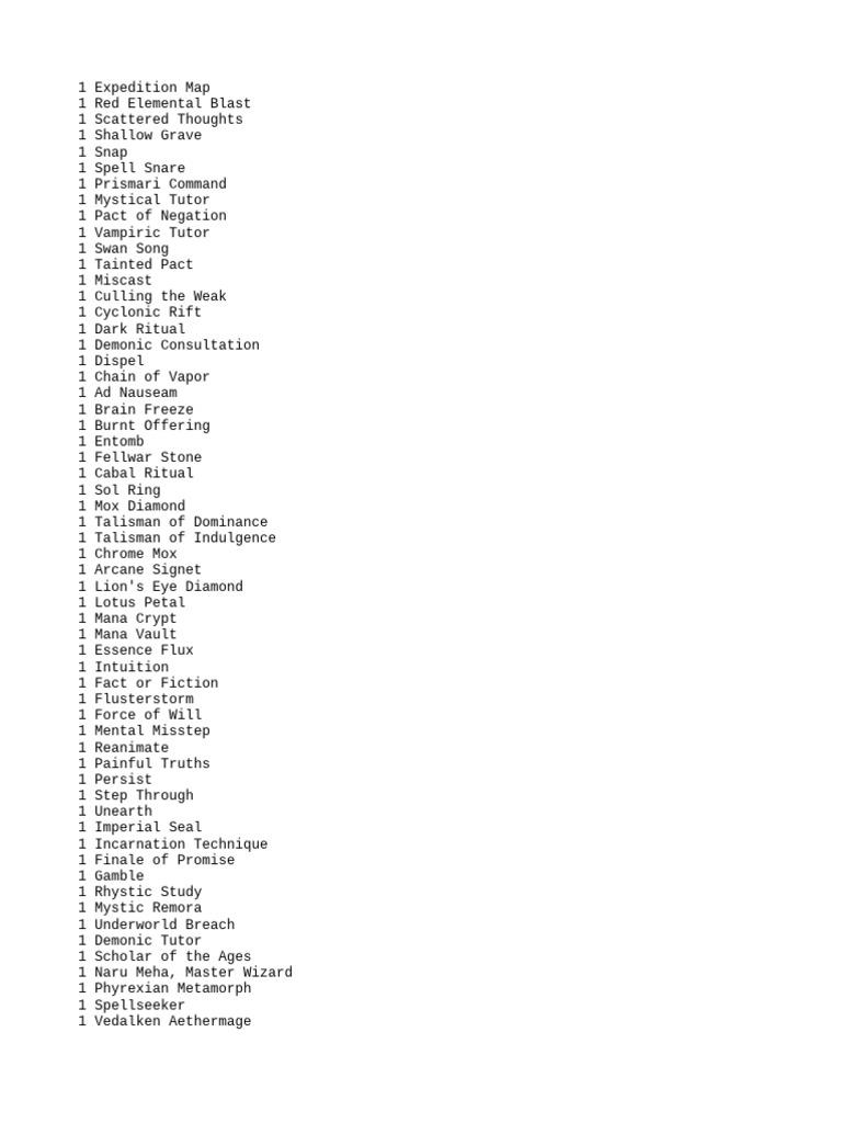 cEDH Inalla Archmage Ritualist by Bessho Kensuke | PDF