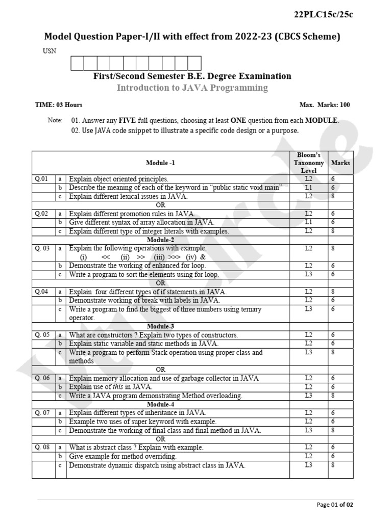 BPLCK105C BPLCK205C Model Set 1 Paper | PDF | Method (Computer ...