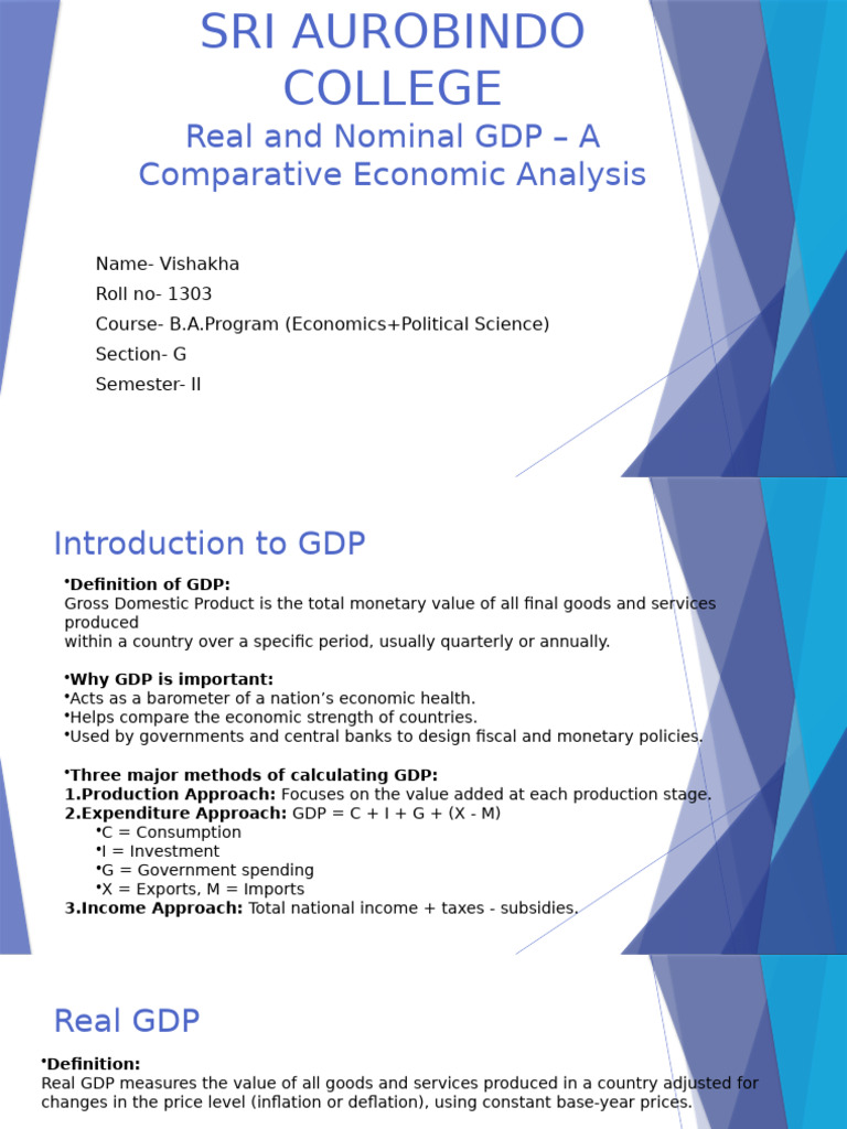 Nominal and Real GDP | PDF | Gross Domestic Product | Inflation