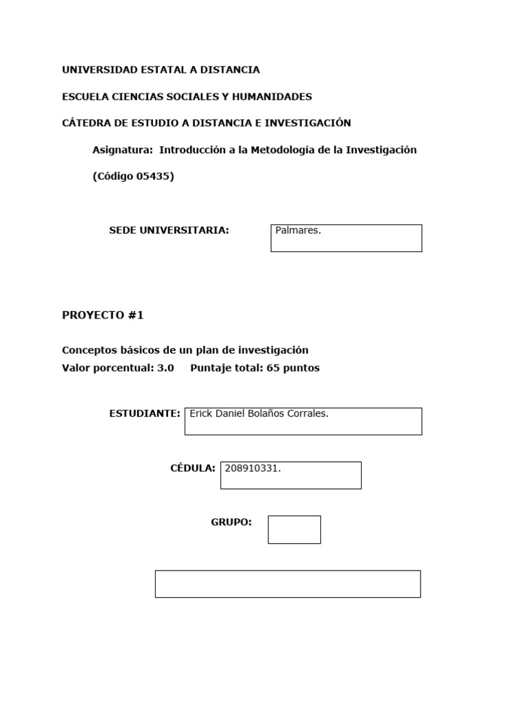 Proyecto de Erick Daniel Bolaños Corrales | PDF | Teoría | Paradigma
