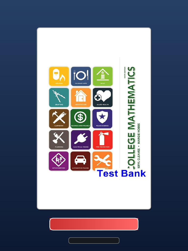 Get Test Bank For College Mathematics 9th Edition Cleaves PDF Download ...