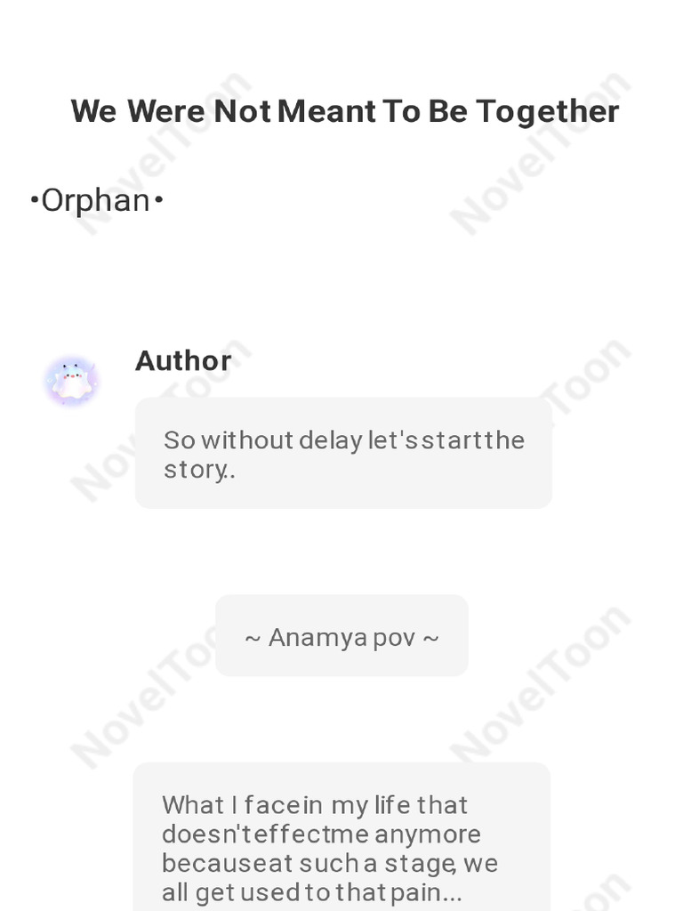 We Were Not Meant To Be Together | PDF