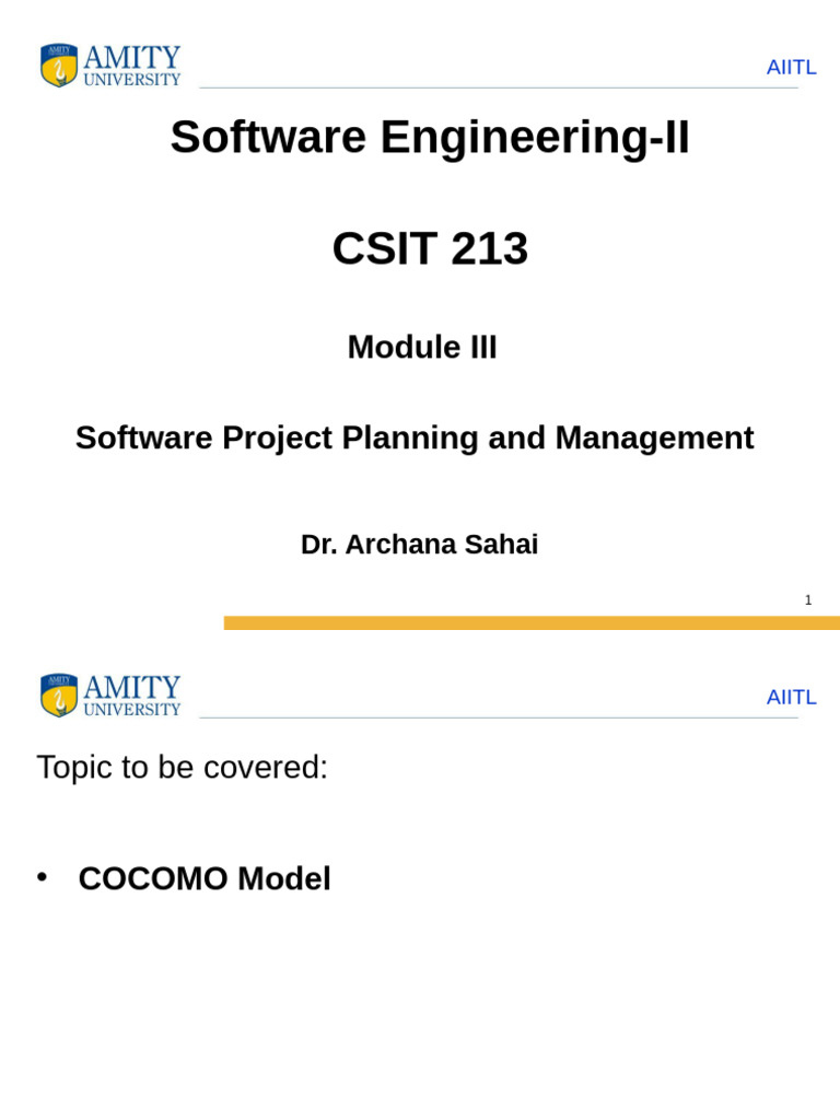 SE Module 3 Lecture - Cocomo Model | PDF | Version Control | Software ...