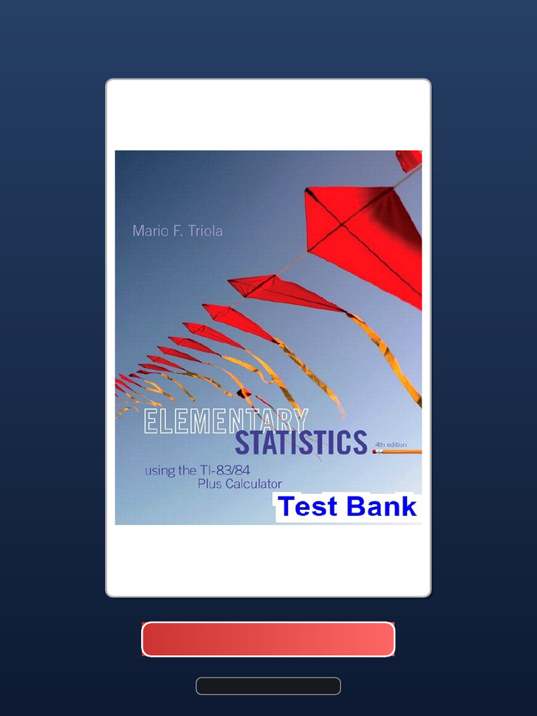 Get Test Bank For Elementary Statistics 6th Edition Larson PDF Download ...