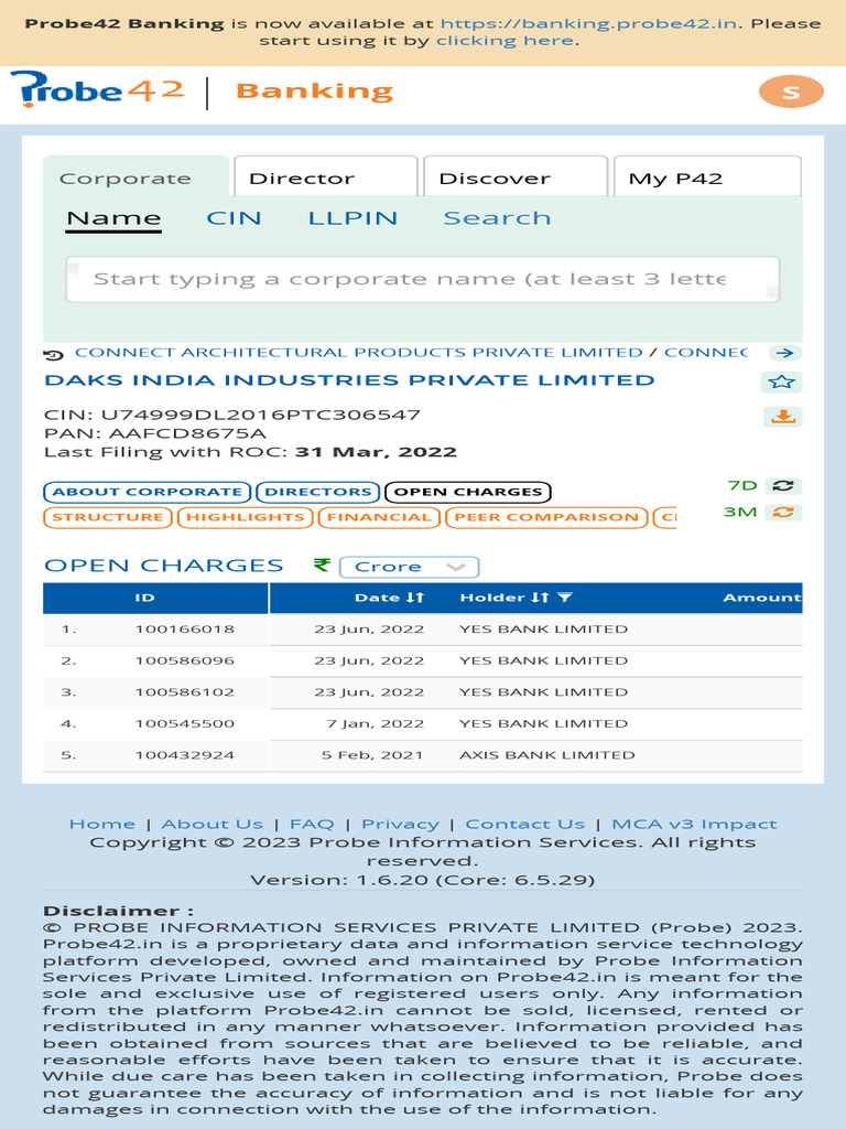 Probe 42 Banking | PDF