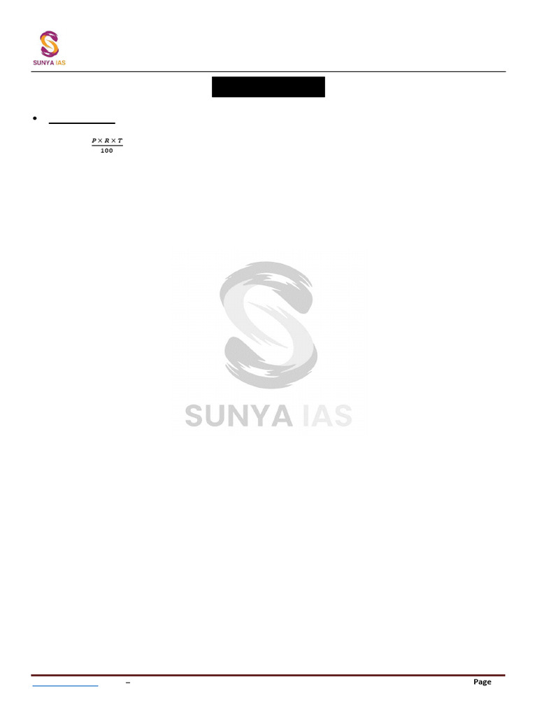 Simple Interest & Compound Interest - HANDOUT | PDF | Compound Interest ...