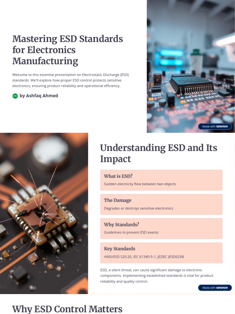 Mastering ESD Standards For Electronics Manufacturing | PDF ...