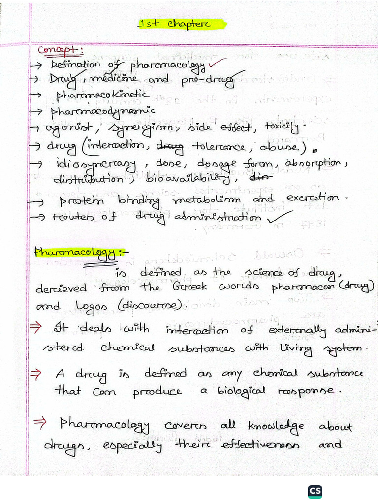 Pharmacology Chapter - 1 (Introduction & Drug Administration) | PDF