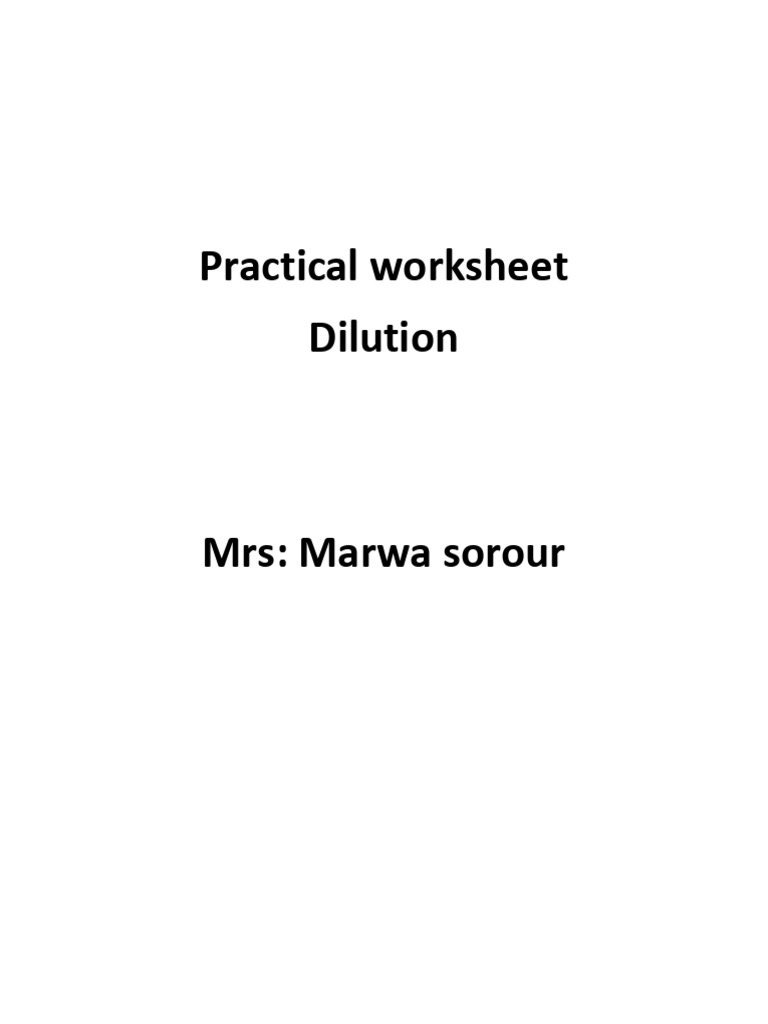 Practical Worksheet | PDF