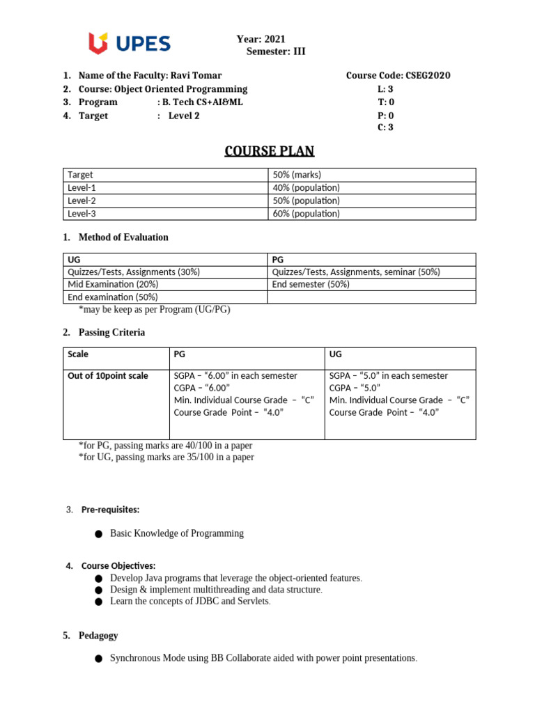 Course Plan Theory v2 AIML | PDF | Class (Computer Programming) | Engineering