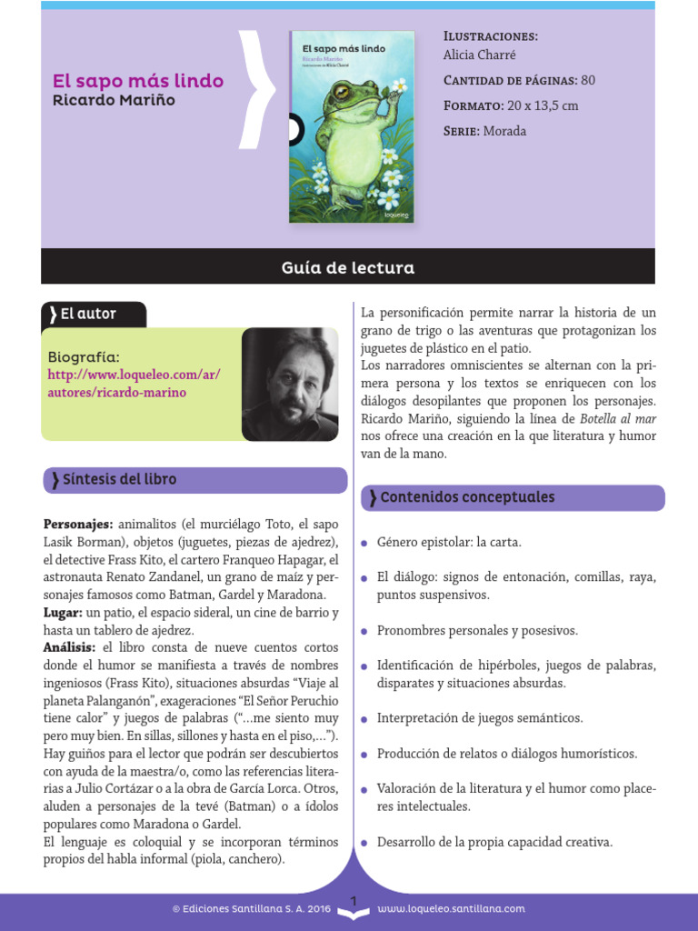 129 El Sapo Mas Lindo | PDF | Humor