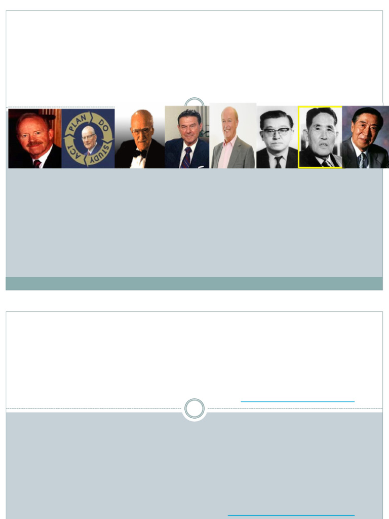 Module 3 - Quality Management Philosophy | PDF | Lean Manufacturing ...