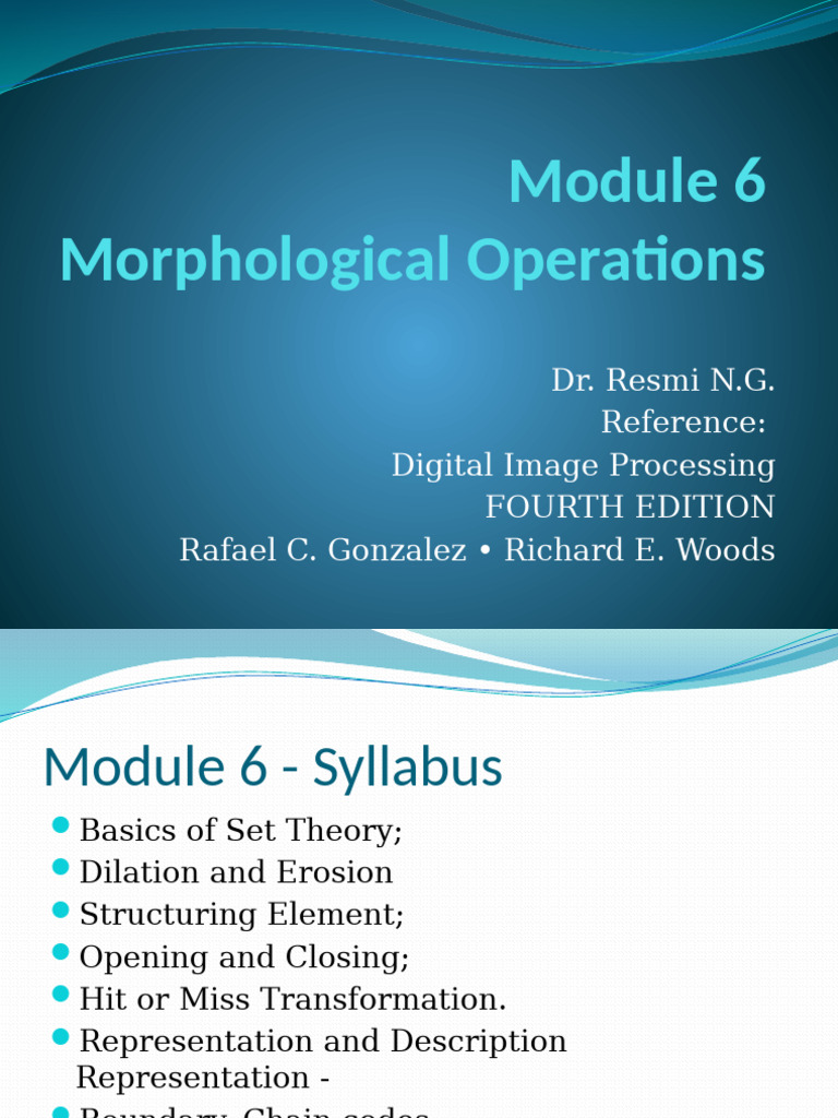 Morphological Operations in Image Processing | PDF | Imaging | Image ...