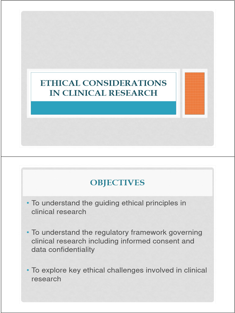 S03 EBM Ethical Considerations | PDF | Clinical Trial | Institutional ...