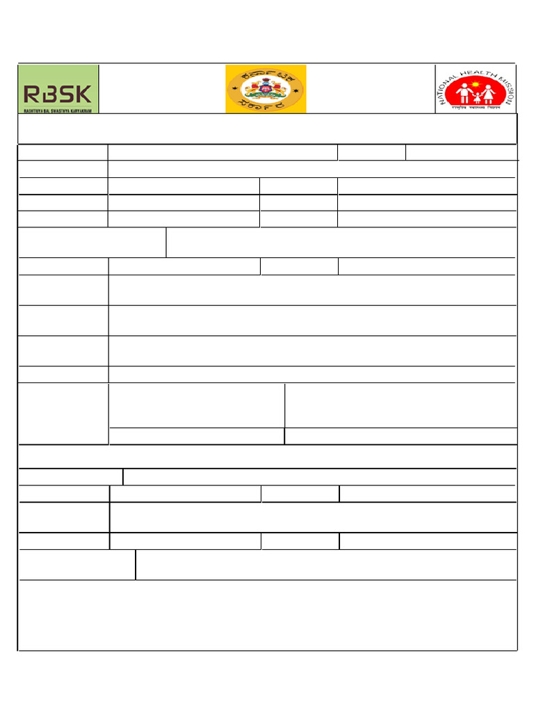 RBSK Referral Form | PDF