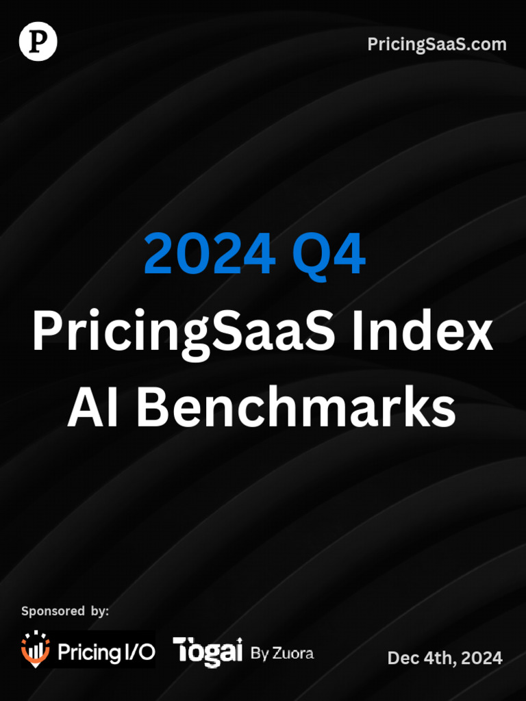 Pricing SaaS AI Benchmarks 2024 | PDF | Artificial Intelligence | Intelligence (AI) & Semantics