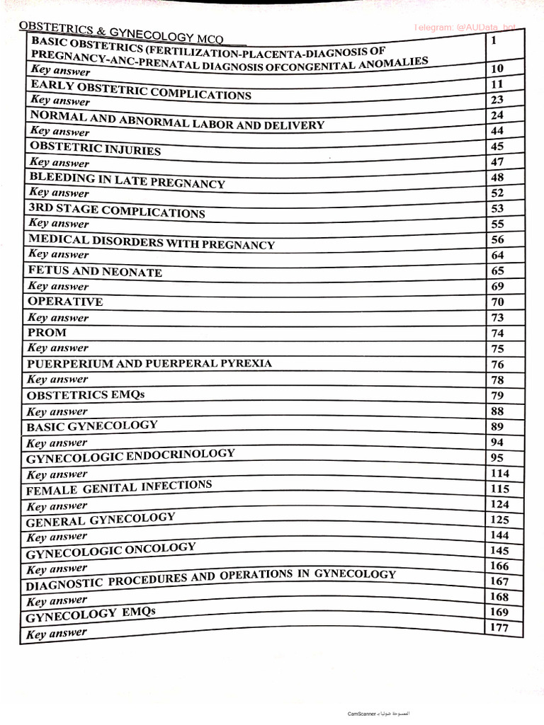Kasr MCQs Gyn & Obs | PDF