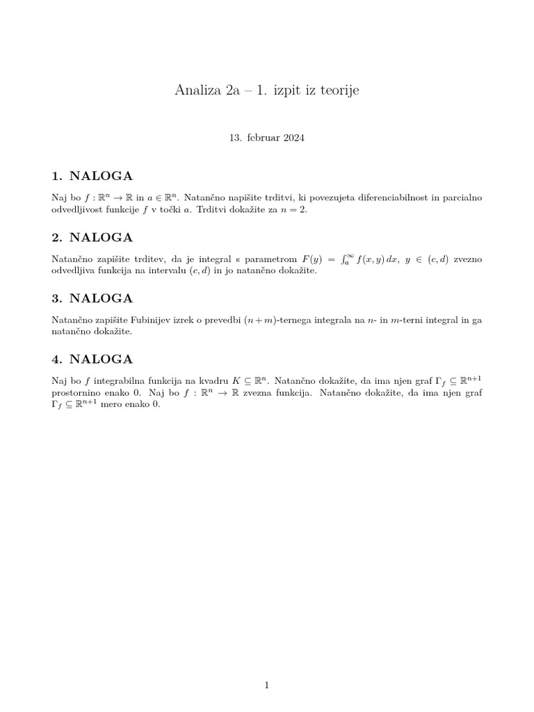 Izpit Iz Teorije 2024 | PDF