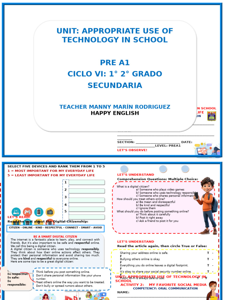 Ficha Editable Grado Prea1 (1° 2°) | PDF | Human Communication | Communication