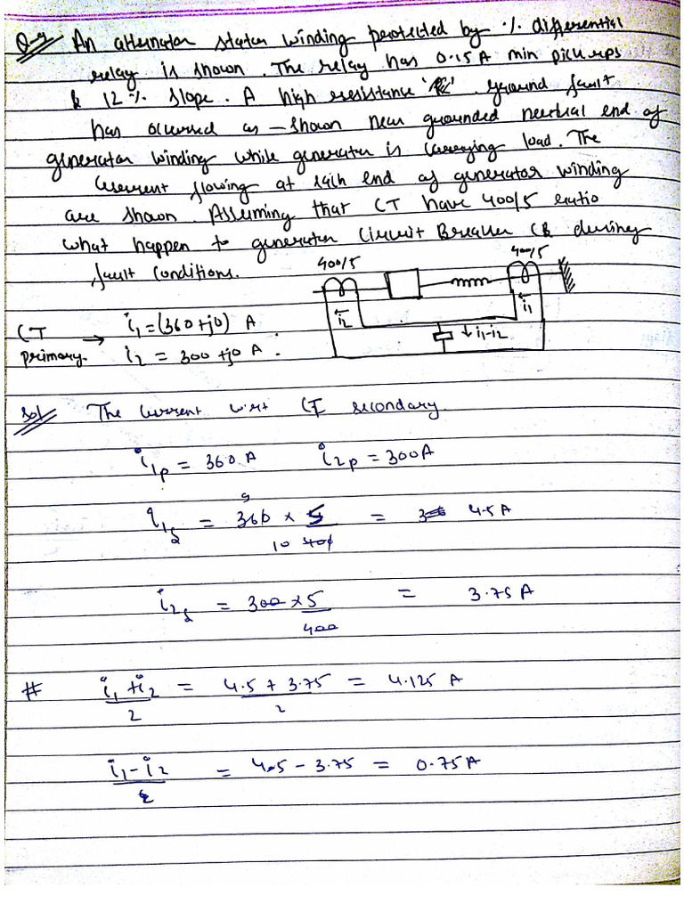 Power Systems Relay Notes For GATE Exam | PDF