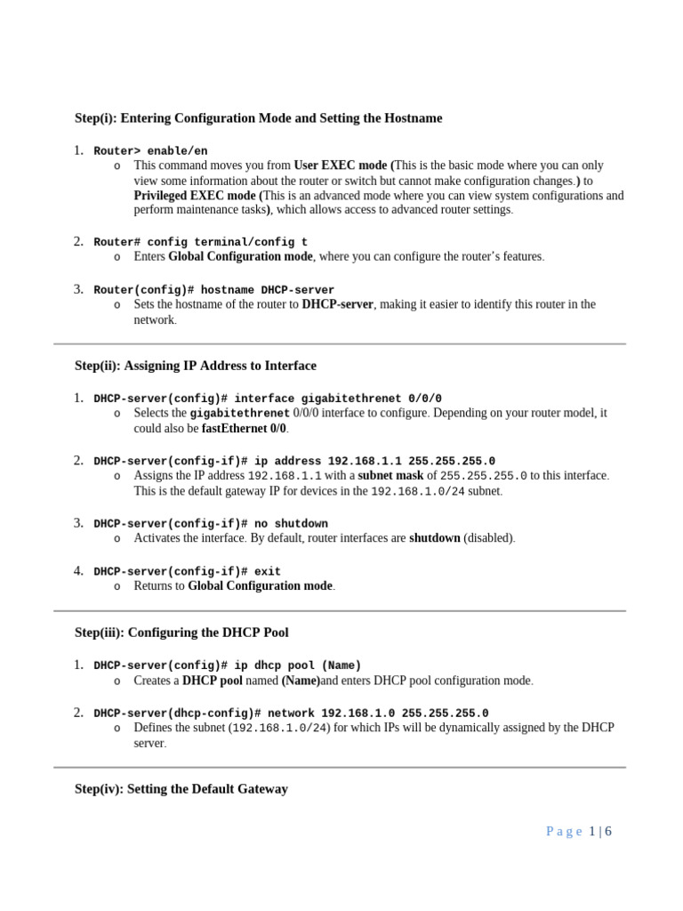 DNS Server On A Server Machine and DHCP On A Router Using Packet Tracer | PDF | Ip Address ...