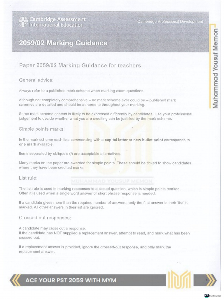 Marking Guidance + Scripts of Geography | PDF