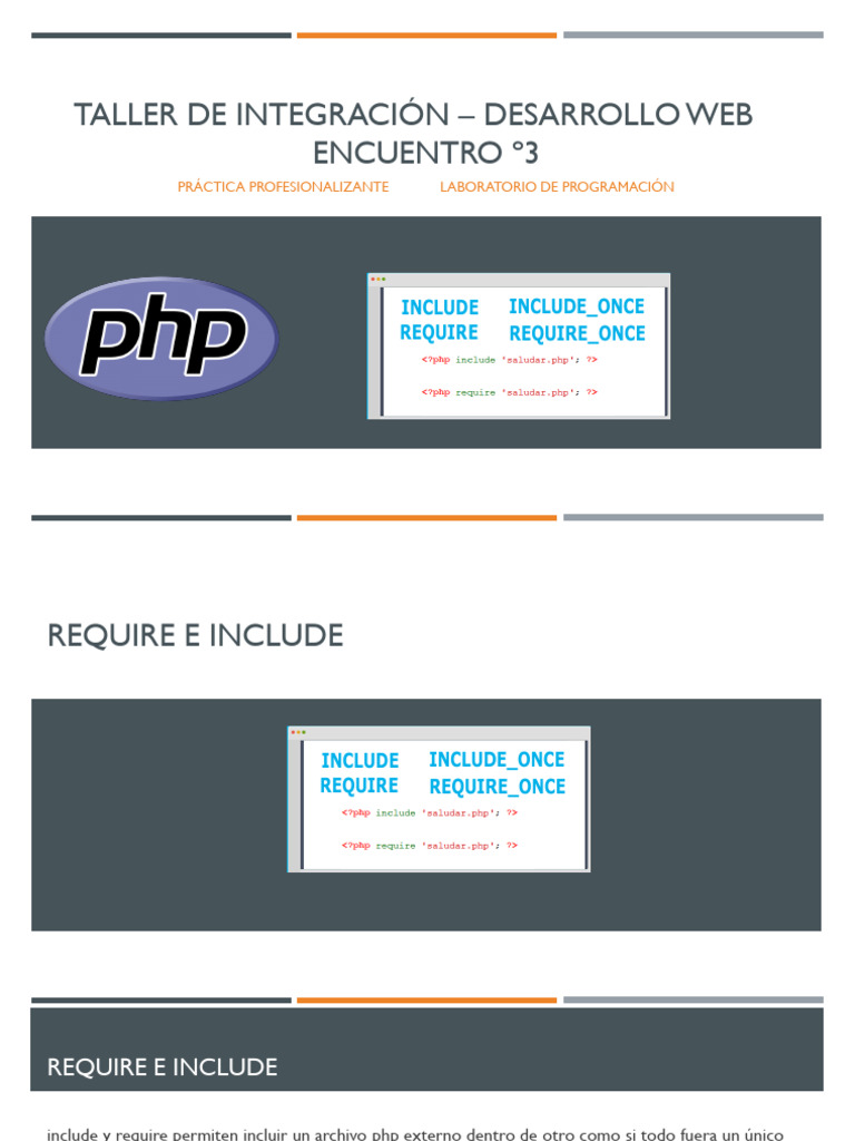Taller de Integración - Desarrollo Web - 3 | PDF | Archivo de ...