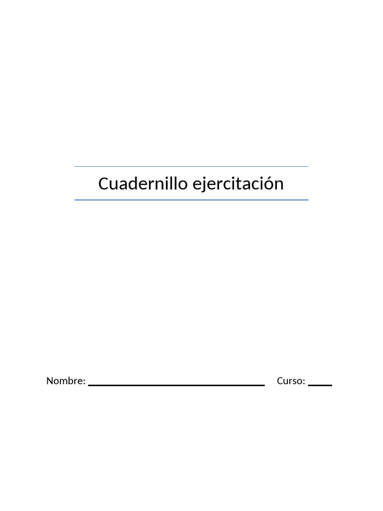 Cuadernillo Ejercitación Complementaria 2° | PDF | Color