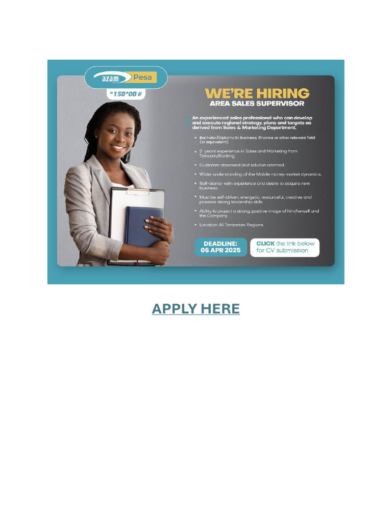 AzamPesa Vacancy March | PDF