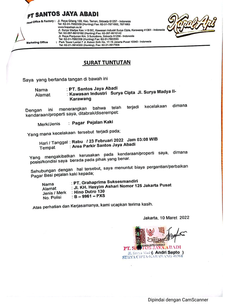 Surat Tuntutan | PDF